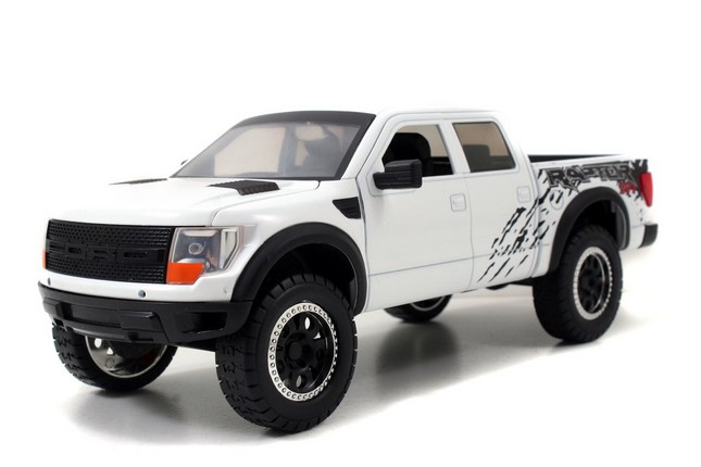 Ford Raptor F-150 SVT - Glossy White (DUB City) 1/24 diecast car scale ...